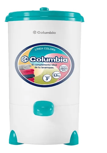 Secarropas Columbia 2800rpm 5.5KG HTS5503 Turquesa